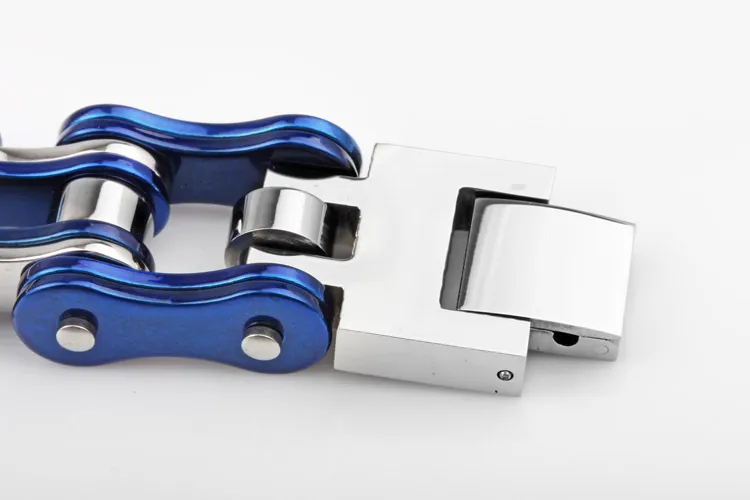 Punk Rock Jewelry Stainless Steel Bicycle Chain Bracelet Biker ...