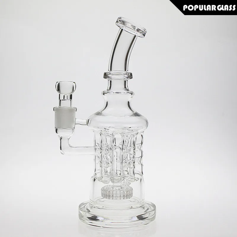 Saml Glass Leisure Swiss Tree Bong 5 Pillars With 3 Holes Percolator ...