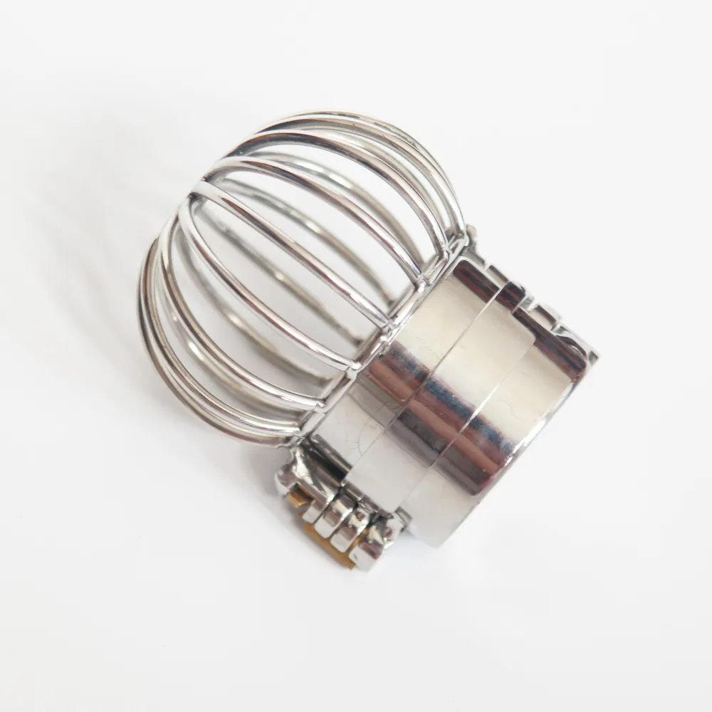 Scrotum Separation Fixture Stainless Steel Chastity Device Scrotum