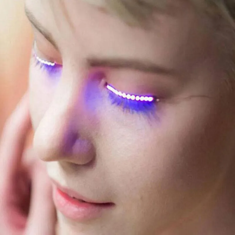 2024 Christmas LED Eyelashes, Unisex Luminous Eyelashes For Party, Rave ...