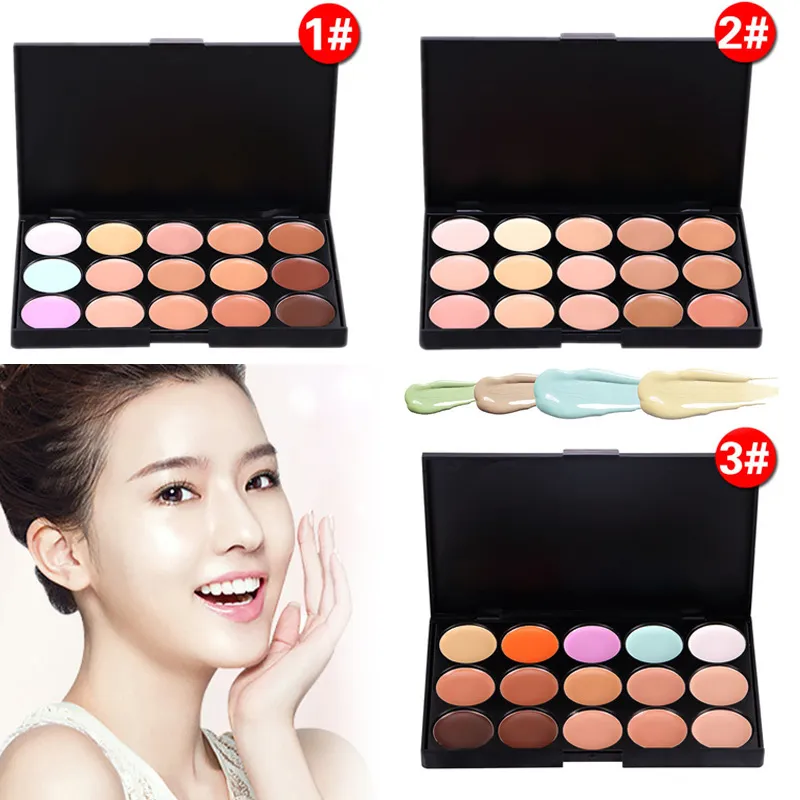 Professional 15-Color Face Cream Contour Palette: Concealer, Foundation ...