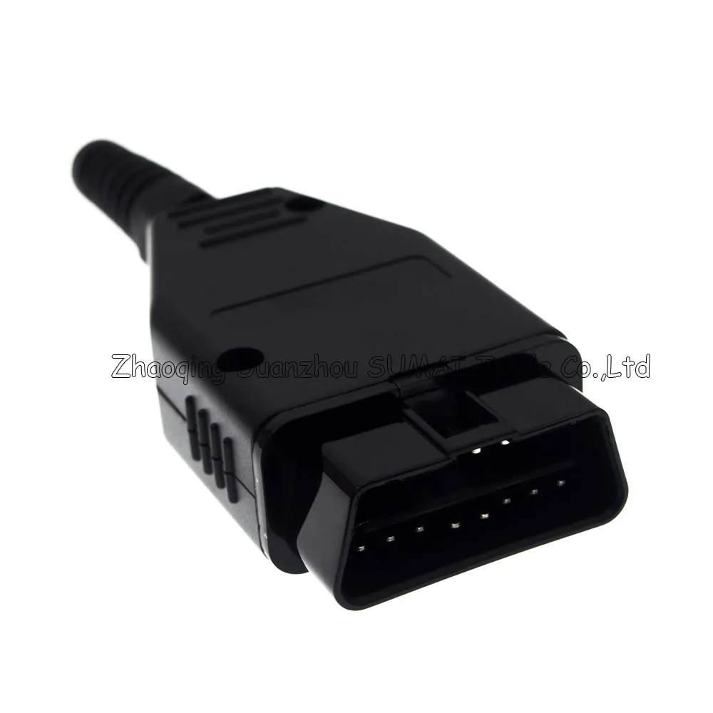 16 Pin OBD2 12V Male Plug Connector For ECU OBD2 Test/Automobile ...