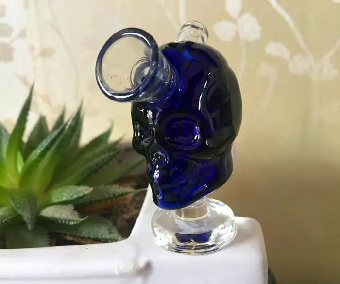 Skull Travel Mini Martian Bongs Glass Bubbler Blunt Bongtravel Pipe ...