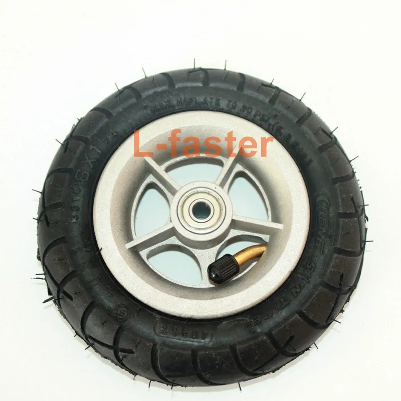 Aluminum Alloy Hub 6-inch Pneumatic Tire with Inner Tube for Electric ...