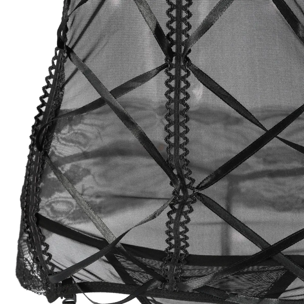 Plus Size Sexy Lingerie See Through Conjoined Socks Sleepwear Sexy