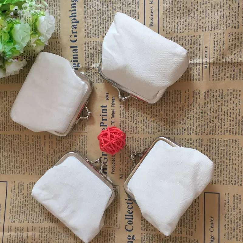 DIY Canvas Coin Purse Set - Blank White Wallet for Girls, Craft ...
