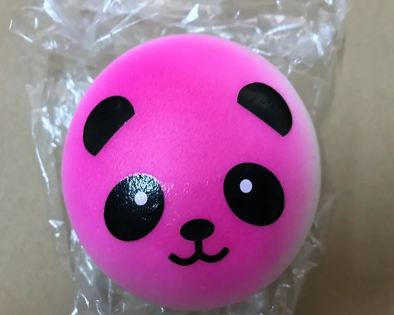 Jumbo Panda Squishy Keychain: 10cm Animal Plush Keyring For Phone, Bag ...