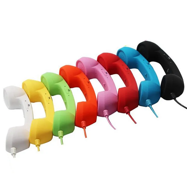 HD Phone Speaker MIC Retro POP Microphone Handset 3.5mm Plug For Iphone ...