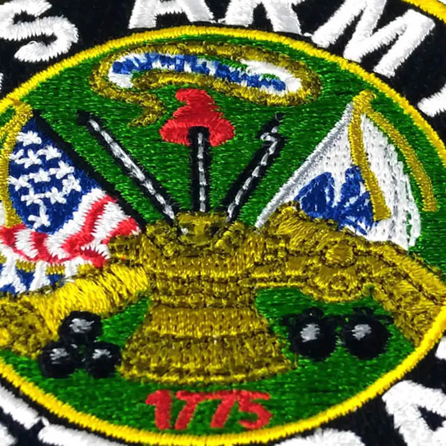 Custom Left Chest Embroidery Veteran US Army Patch Iron Sewing On ...