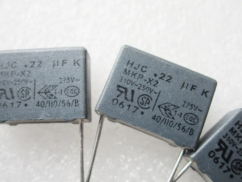 HJC Safety X2 Capacitors 0.22µF 275VAC 224 220nF With P15mm Feet Taiwan ...