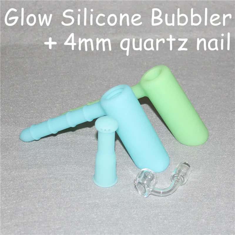 Silicone glass hammers 6 Hole Percolator Bubbler Water Pipe with 4mm ...