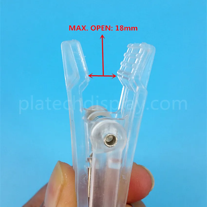 Wholesale Plastic POP Hanging Sign Display Clamps Rotatable Clips With ...