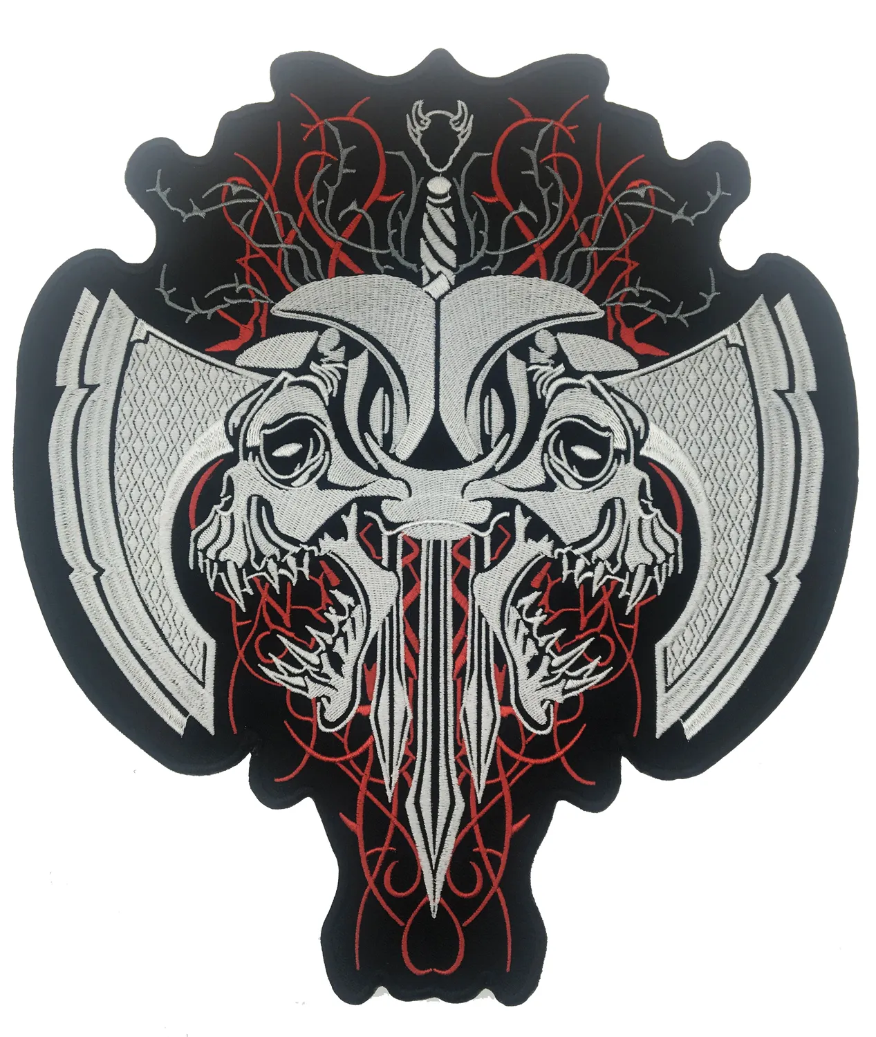 Fashion Skull Embroidered Patch For Jackets, Motorcycles, And Biker ...