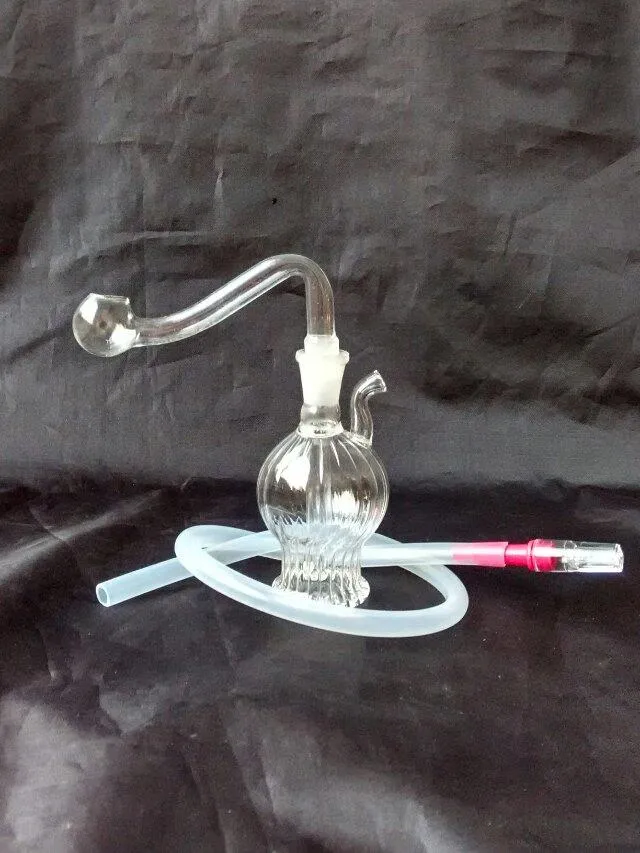 Dropshipping Round Ribbed Base Hookah Glass Bong Accessories Colorful ...