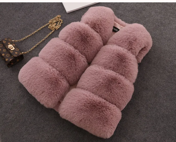Girls' Winter Warm Faux Fur Vest: Stylish Sleeveless Jacket for Baby ...