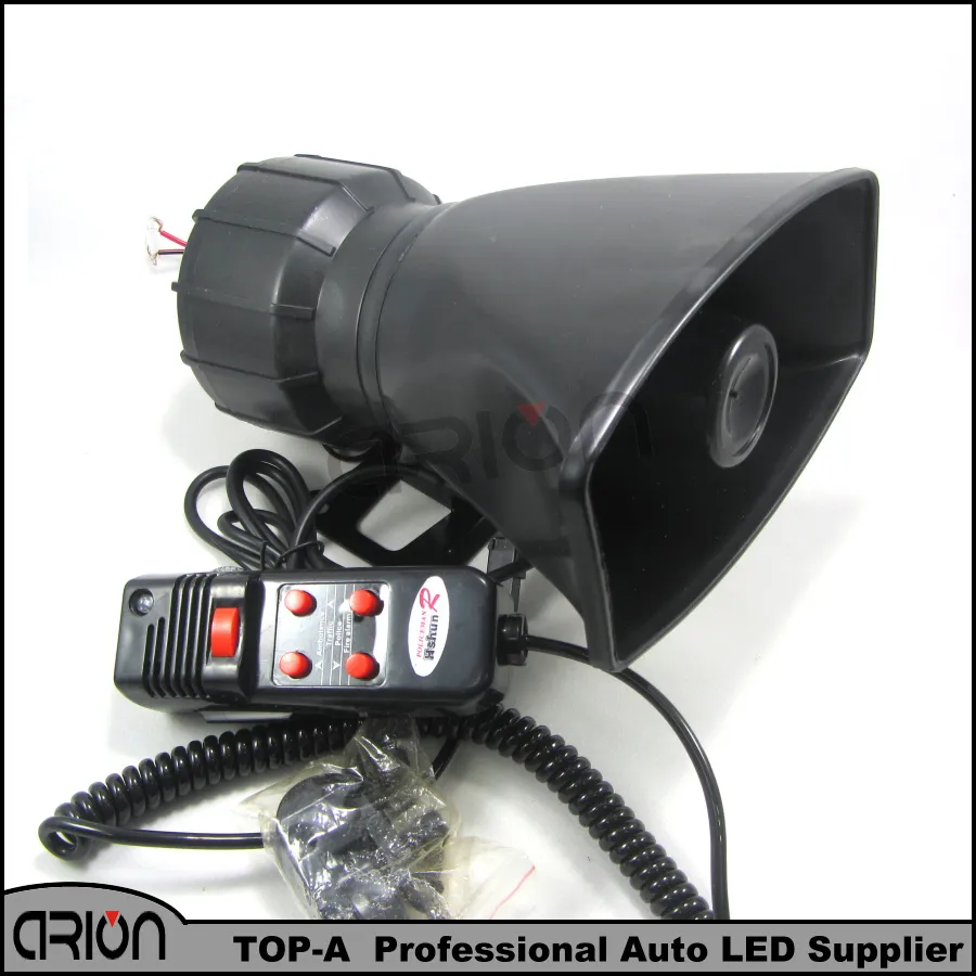 DHgate.com:Powerful 12V Car Loud Horn Siren Speaker: 5 Tones PA System ...
