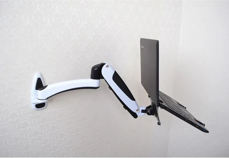 Aluminum Alloy Full Motion Wall Mount Laptop Holder With Gas Spring Arm ...