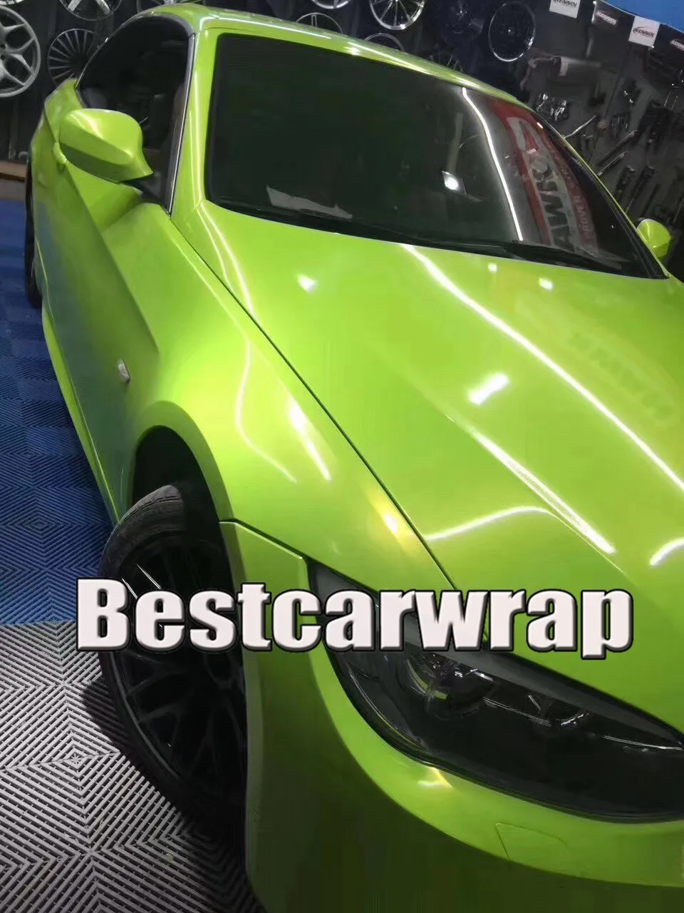 2017 Fluorescent Lemon Gloss Metallic Vinyl Wrap For... From ...