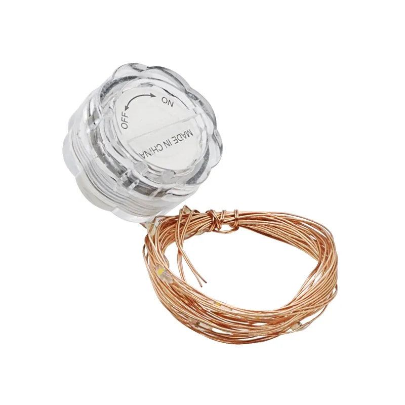 Micro Led Lichterkette CR2032 Knopf Batterie Betrieben 2 Mt 20 LEDS ...