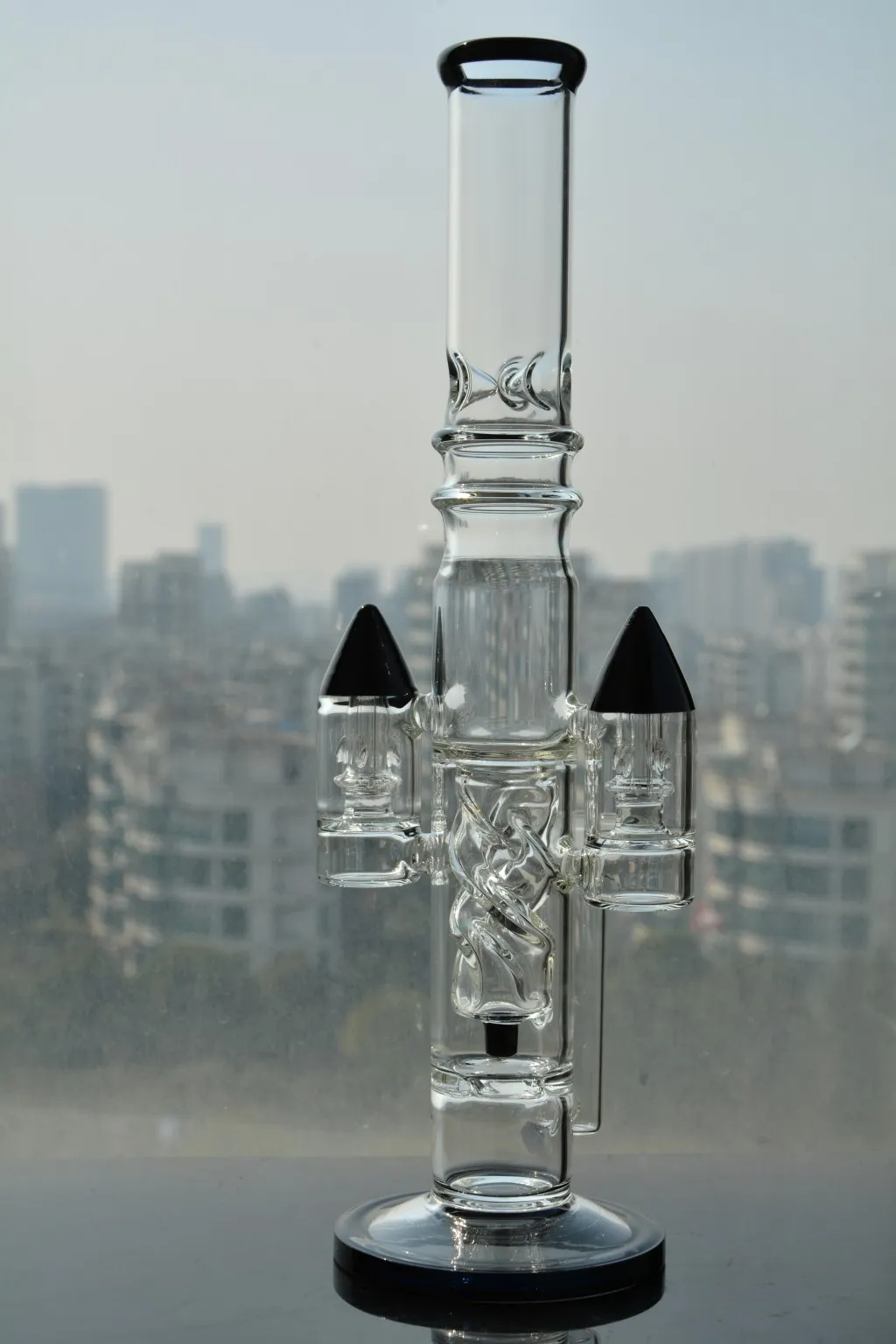 Wholesale Rocket Launcher Helix Thick Glass Bong With Bowl Reusable Oil ...