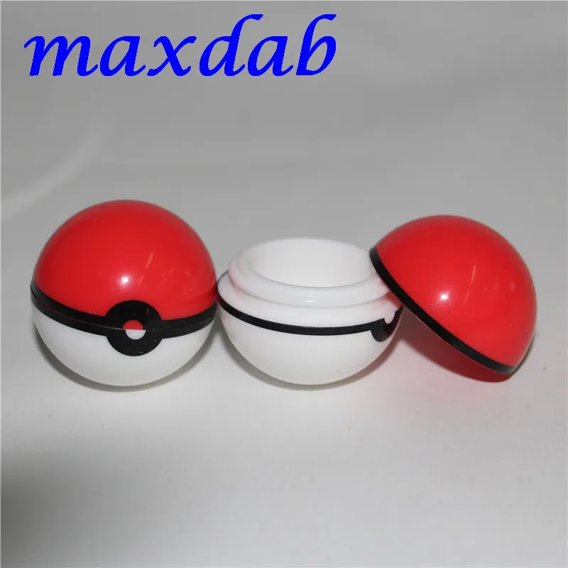 Pokeball Silicone Container Wax Jars Food Grade Silicon Gel Ball Shaped ...