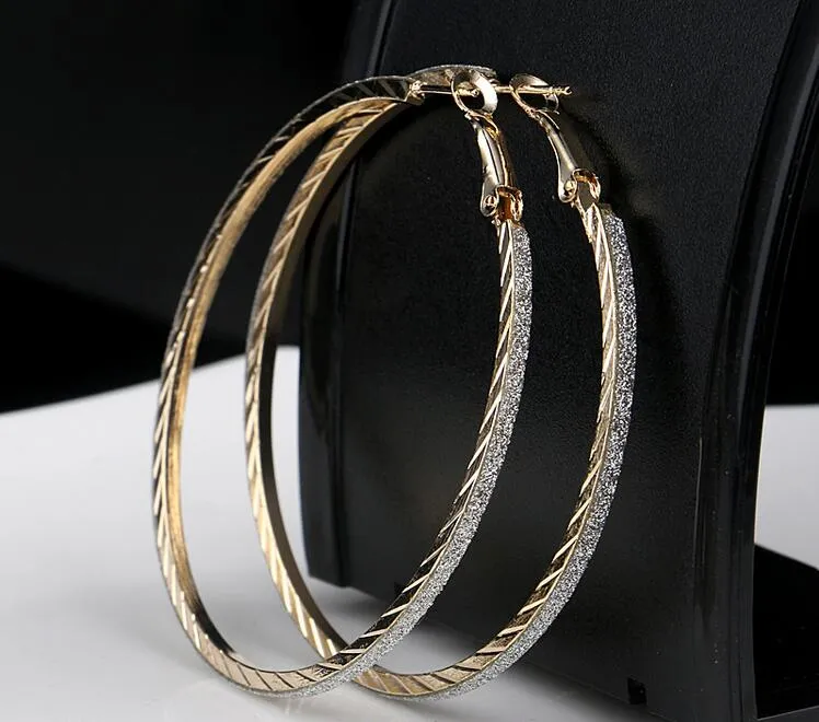 2017 Hot Sale 2.4mm*60mm Exaggeration Major Suit Rock Club Scrub Earbob ...