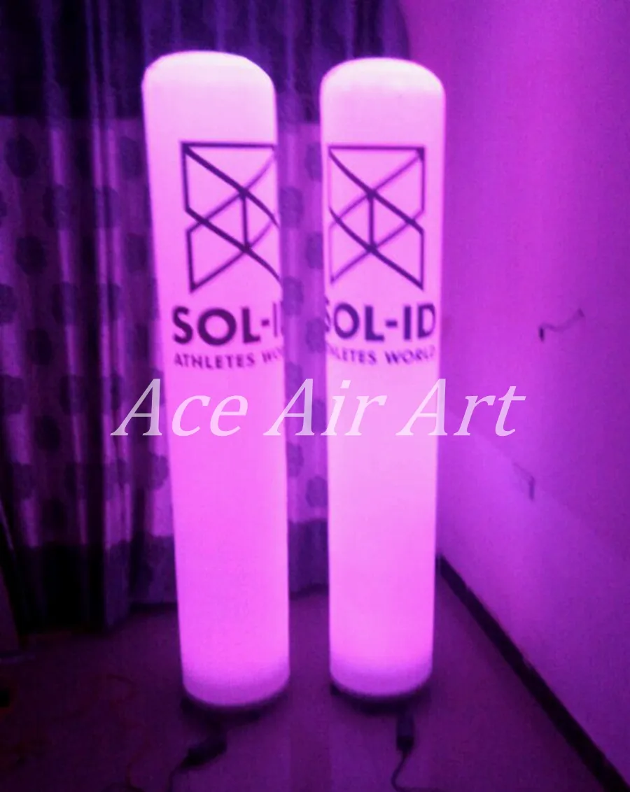 Wholesale Good Quality Colorful RGB Lighting Inflatable Column LED ...