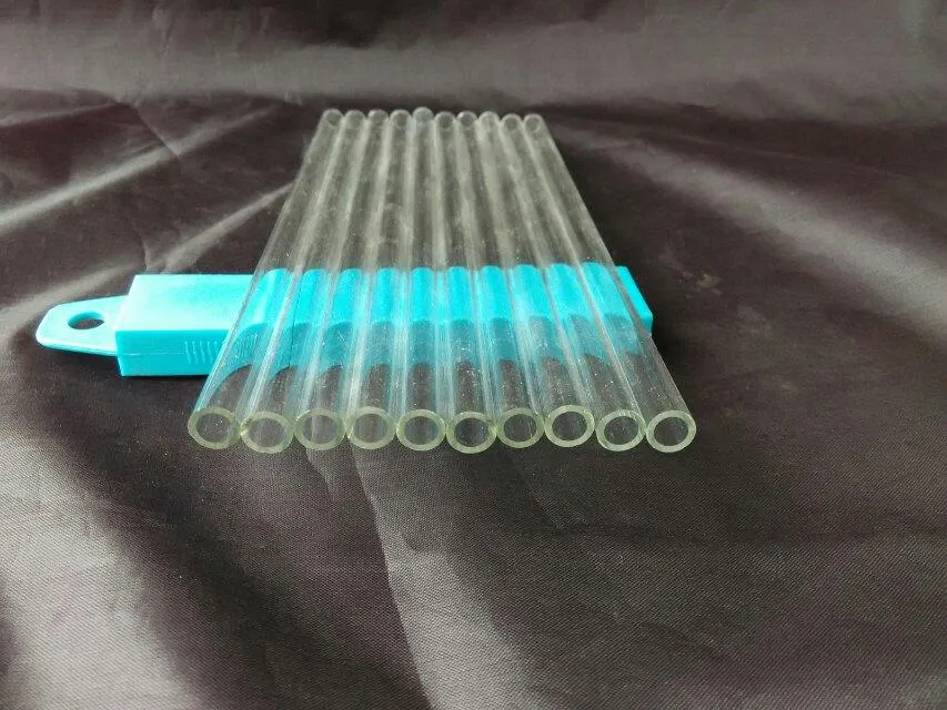 Wholesale Colorful Transparent Glass Straw Bong Accessories Curved ...