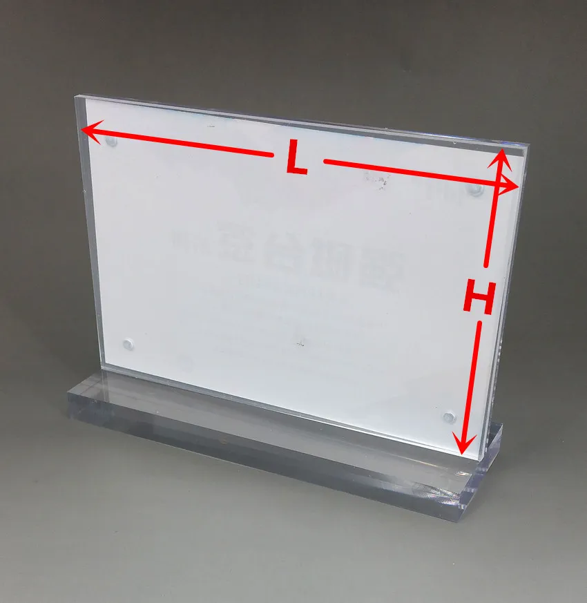 Wholesale Acrylic Label Display Holder, Sign Stand, Menu Card Holder ...