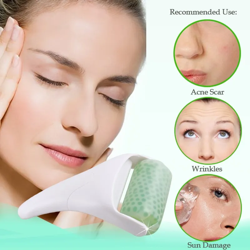 Nuevo Mini Skin Cool Face Ice Roller Facial Cuerpo Masajeador De Mano ...