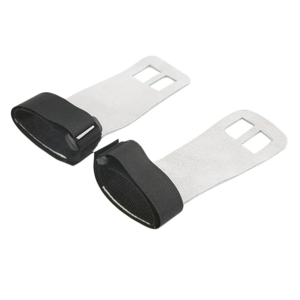 Weight Lifting Gloves Leather Palm Protectors Hand Guards For Barbell ...