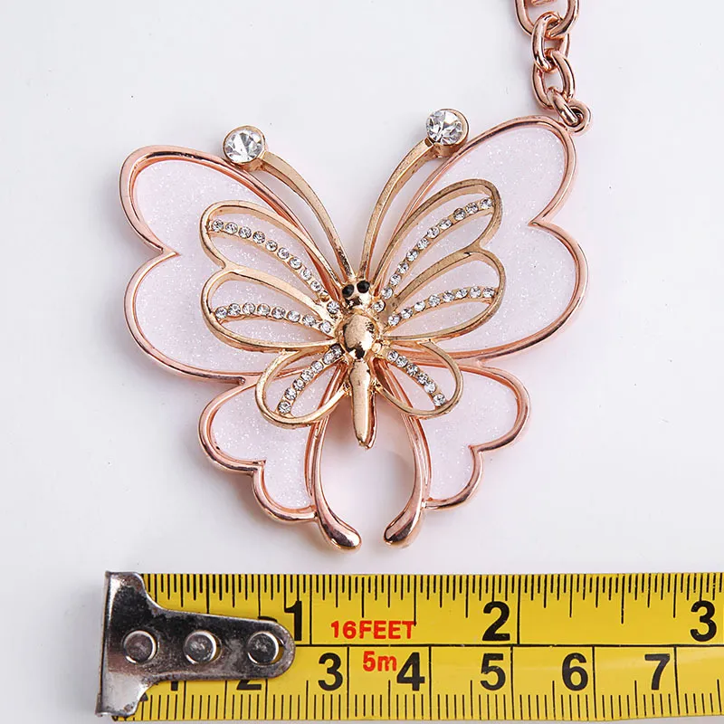 Creative Butterfly Key Ring Metallic And Acrylic Diamante Butterfly Key ...