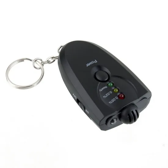 Portable Car Keychain LED Alcohol Breath Tester Breathalyzer From ...