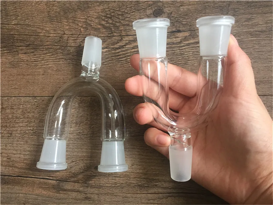Glass Adapter 14mm 18mm Female Male Glass Adapter Double Bowl Adapter ...