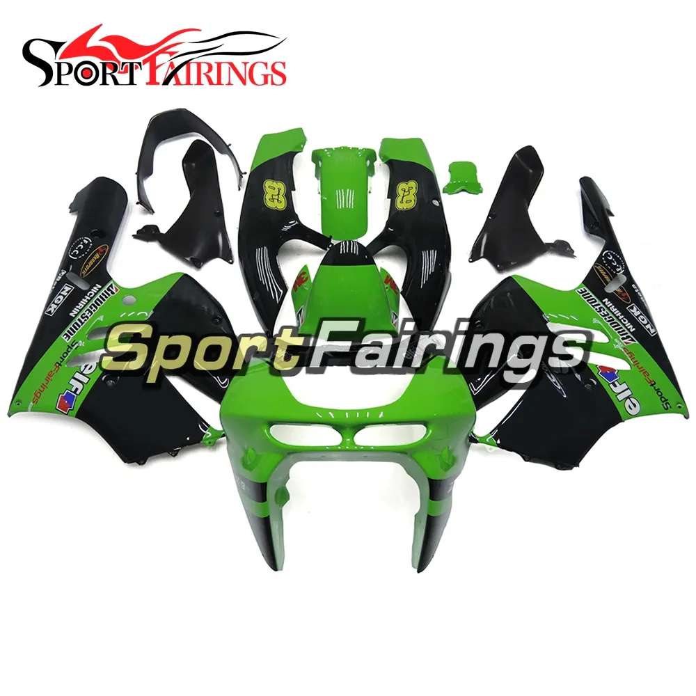 Full Green Black Fairings For Kawasaki ZX9R 1994 1995 1996 1997 ABS ...