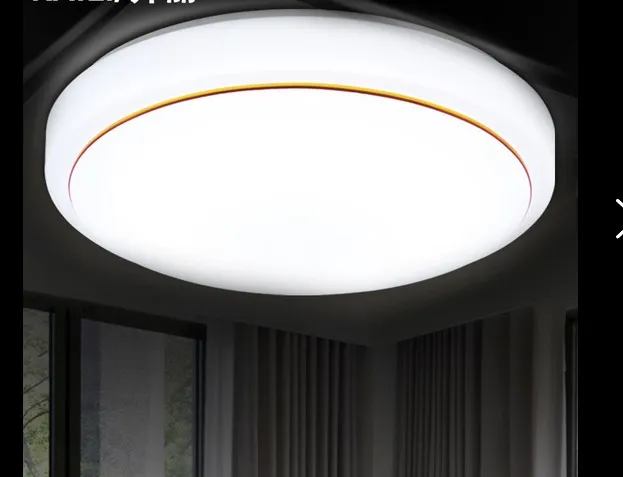 Round LED Ceiling Light - Modern Bedroom, Kitchen, Bathroom Fixture ...