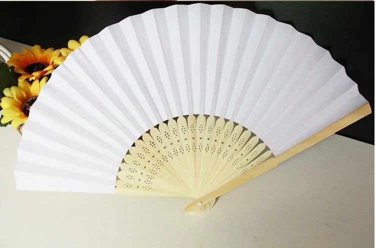 Wedding White Paper Hand Fans 21 Cm... From Lindsay_sz, $0.81 | DHgate.Com