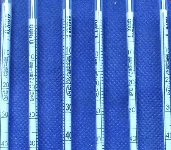 Density Meter Set - 1.0-1.1kg/m3 Glass Hydrometer for Precise Liquid ...