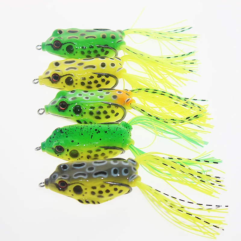 Freshwater Fishing Lure Floating Frog Baits, Realistic Topwater Soft ...