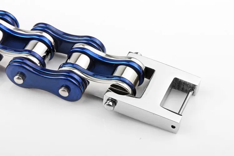 Punk Rock Jewelry Stainless Steel Bicycle Chain Bracelet Biker ...