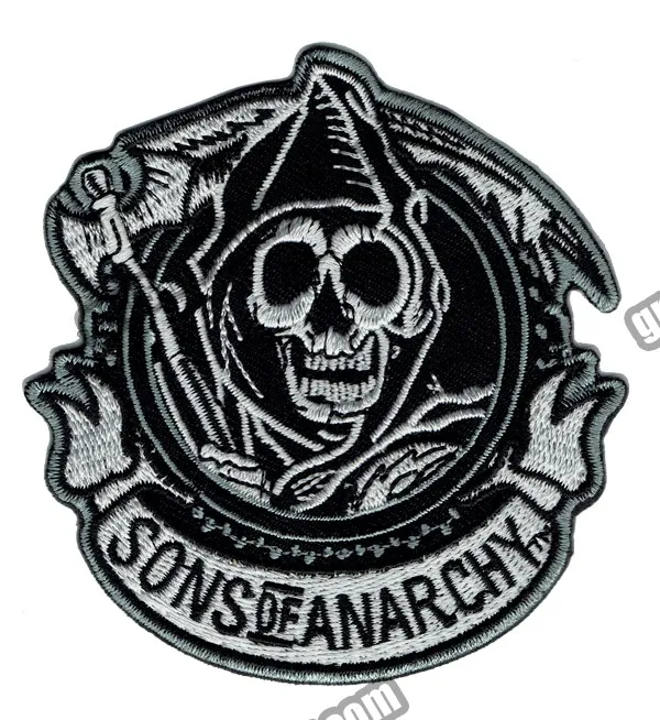 SOA Reaper Crew Embroidered Iron On Patch Heavy Scrap Metal Punk ...