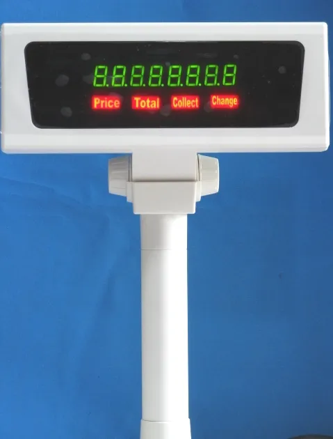 Bright LED Customer Display - 8 Digit POS, Clear Pricing Sign, Easy to ...