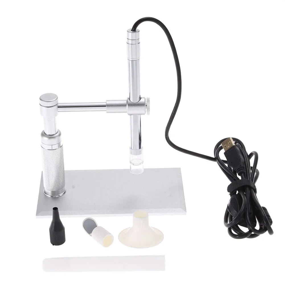 Digital Microscope 500X Zoom 2MP 8 LED USB Electronic Microscope For ...