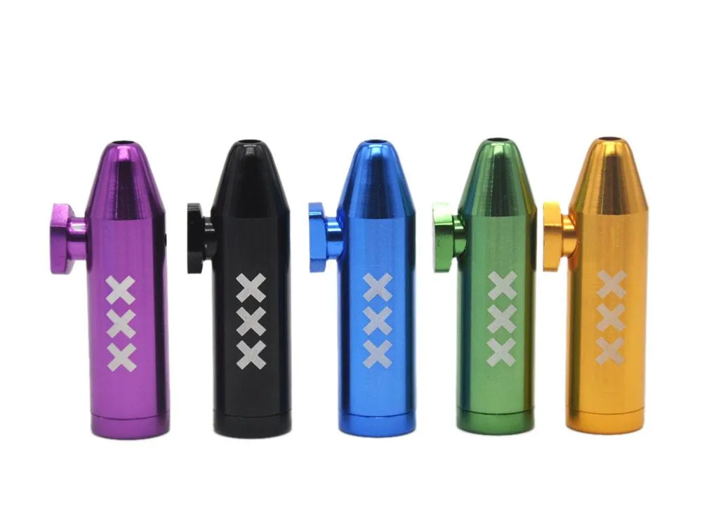 Retail/Wholease Metal Tip Bullet Snuff Rocket Snorter Sniffer Metal ...