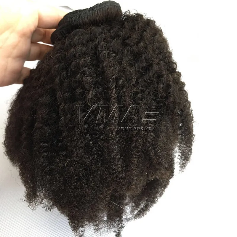 Afro Kinky Curly 4C Clip In Human Hair Extensions, Brazilian 100% Human ...