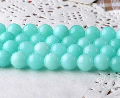 Tianhe Stone Chalcedony Beads 4 14mm Natural Jade Beads For DIY ...