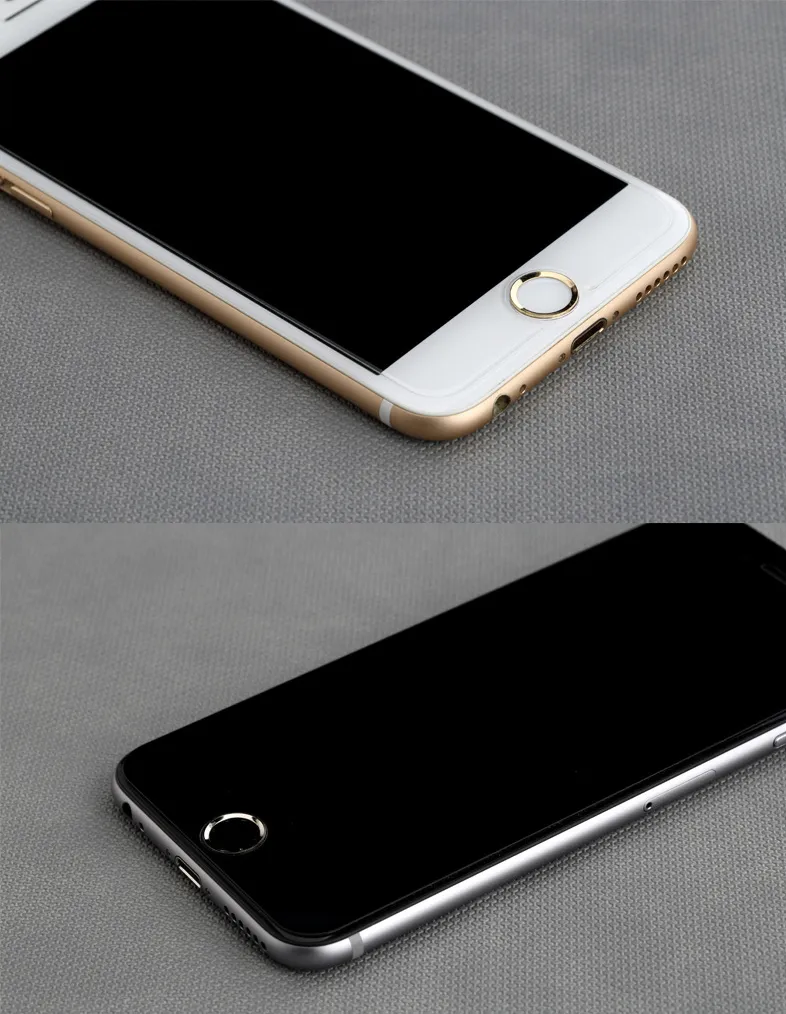 Touch ID Metal Home Button Protector Sticker Aluminum Alloy Round Cover ...