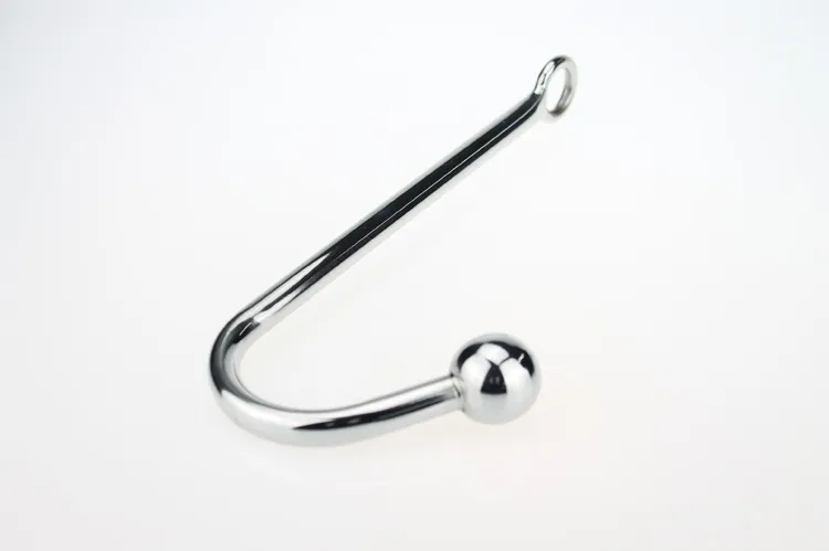 Stainless Steel Anal Hook Butt Plug With Ball Anal Plug Anal Dilator