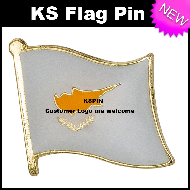 DHgate.com:Cyprus Flag Badge Flag Pin 10pcs a lot Free shipping KS-0155 ...