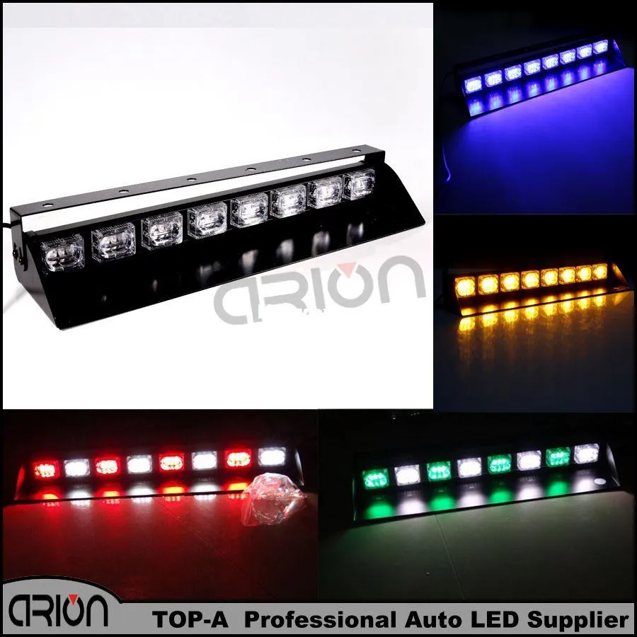 Super Bright 24 LED 72W Police Strobe Lights Car Dash Windshields Lamp ...